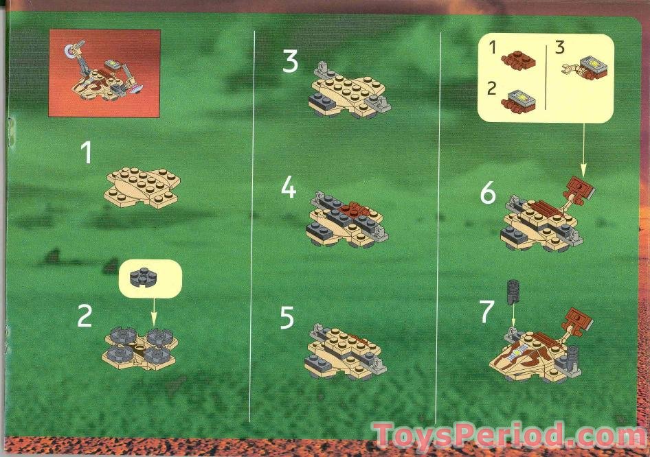 LEGO 7316 Excavation Searcher Instructions and Parts List