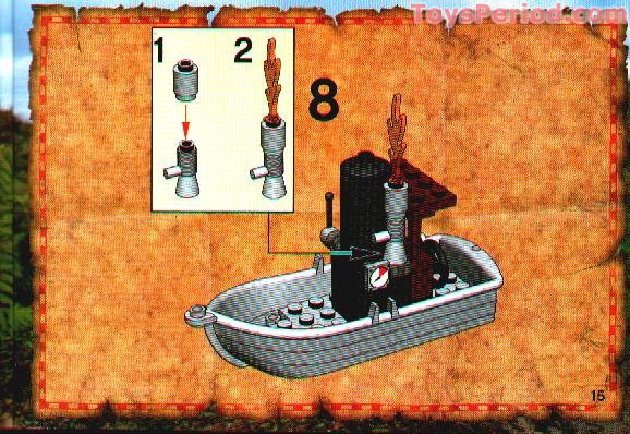 LEGO 7410 Jungle River Instructions and Parts List