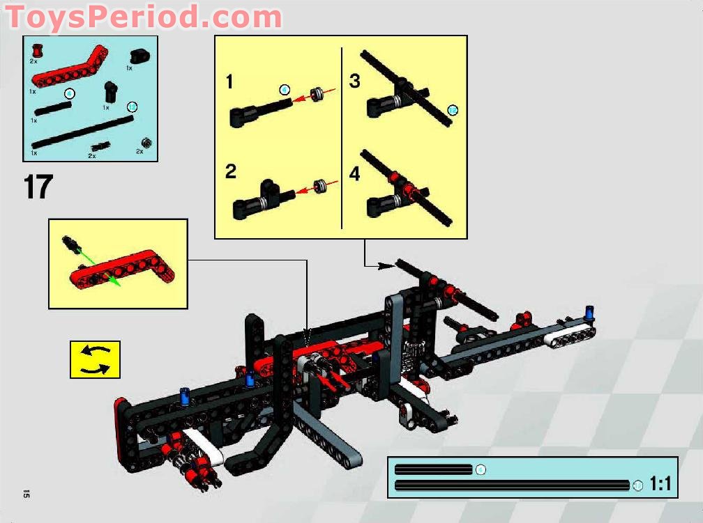 LEGO 8682 Nitro Intimidator Instructions and Parts List