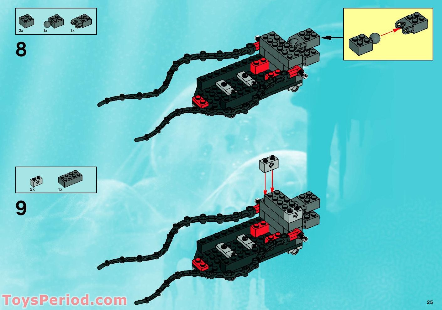 LEGO 8927 Toa Terrain Crawler Instructions and Parts List