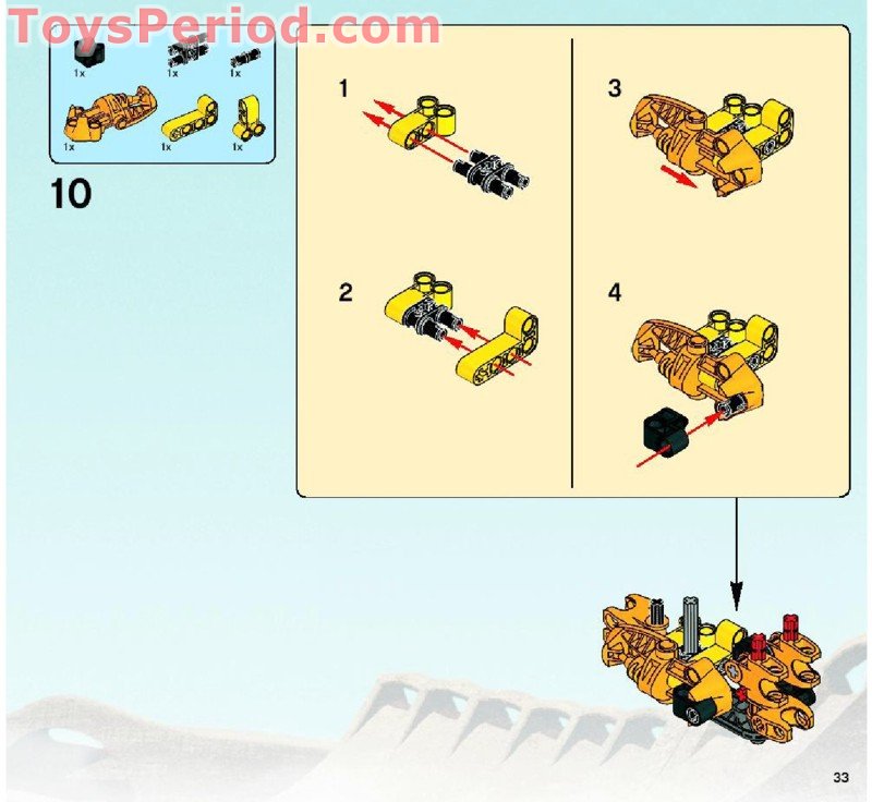 LEGO 8998 Toa Mata Nui Instructions and Parts List