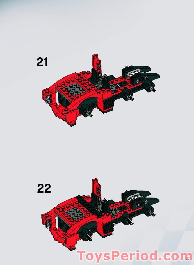LEGO 8160 Cruncher Block and Racer X Instructions and Parts List