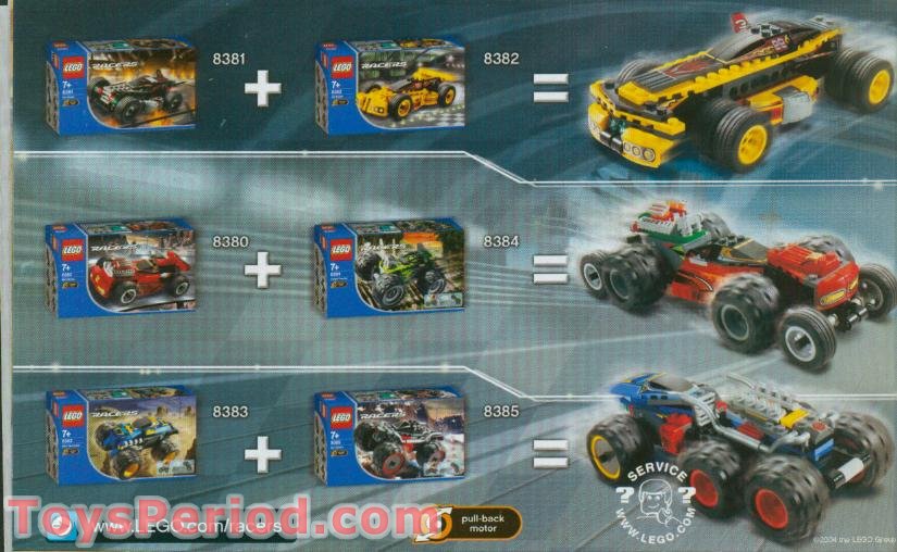 LEGO 8383 Nitro Terminator Instructions and Parts List