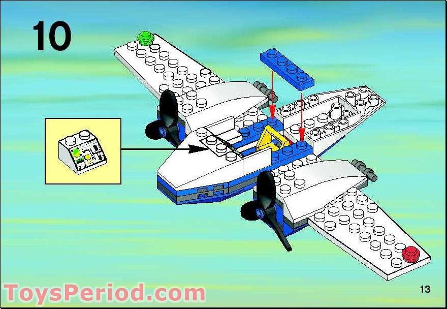 LEGO 2928-1 Airline Promotional Set Instructions and Parts List
