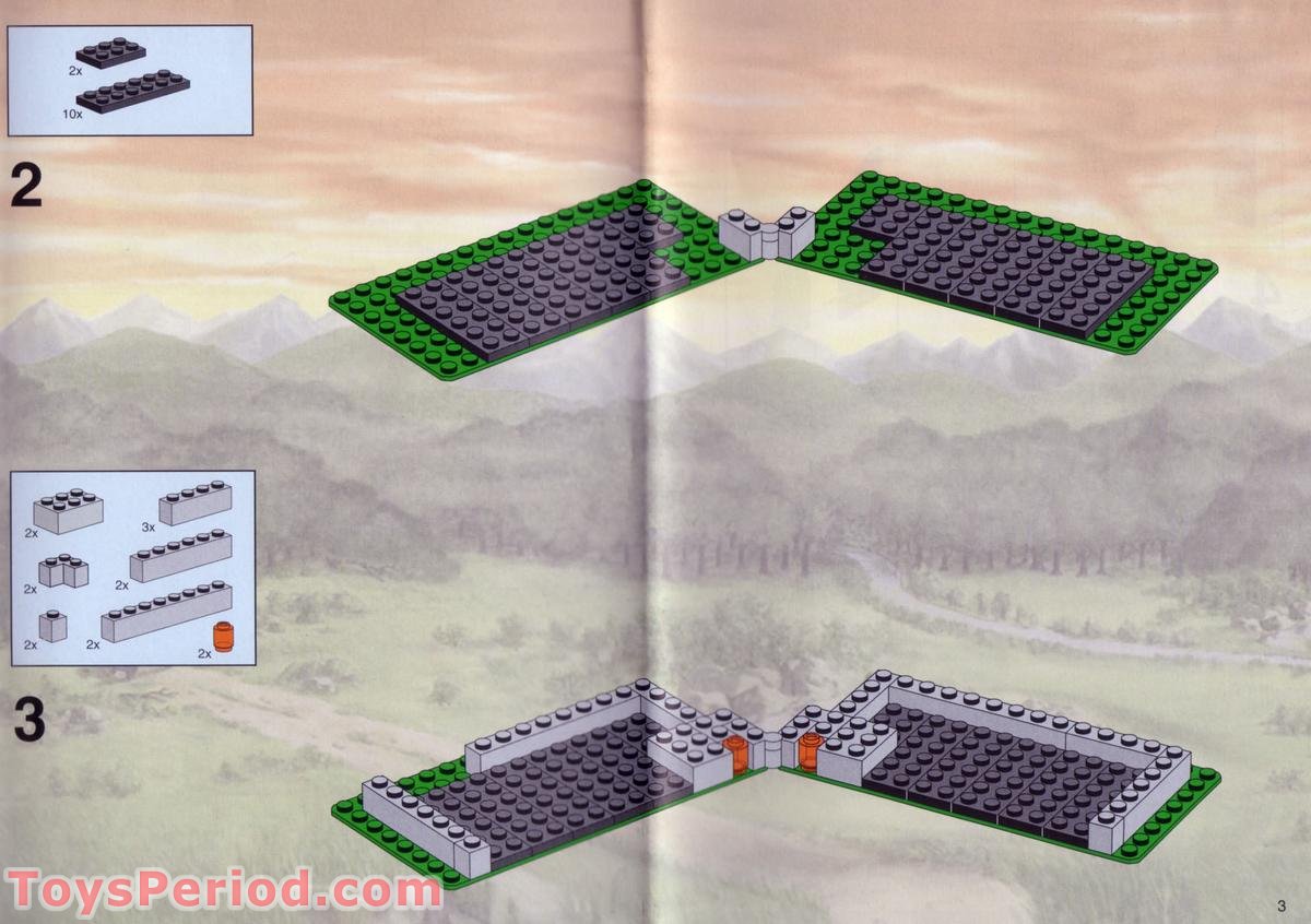 LEGO 3739 Blacksmith Shop Instructions and Parts List