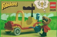 LEGO 3626 Roger Raccoon with Sports Car Instructions and Parts List