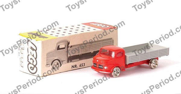 LEGO 653-2 HO Scale Mercedes Flatbed Truck (Lastbil) Set Parts List