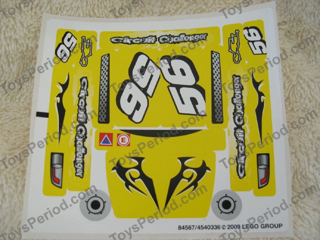 LEGO Sets with Part 8183stk01 Sticker Sheet for Set 8183 - (84567/4540336)