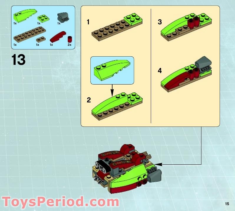 LEGO 70702 Warp Stinger Instructions and Parts List