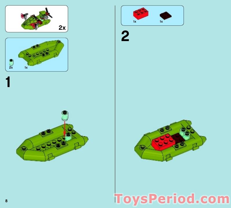 LEGO 70006 Cragger's Command Ship Instructions and Parts List