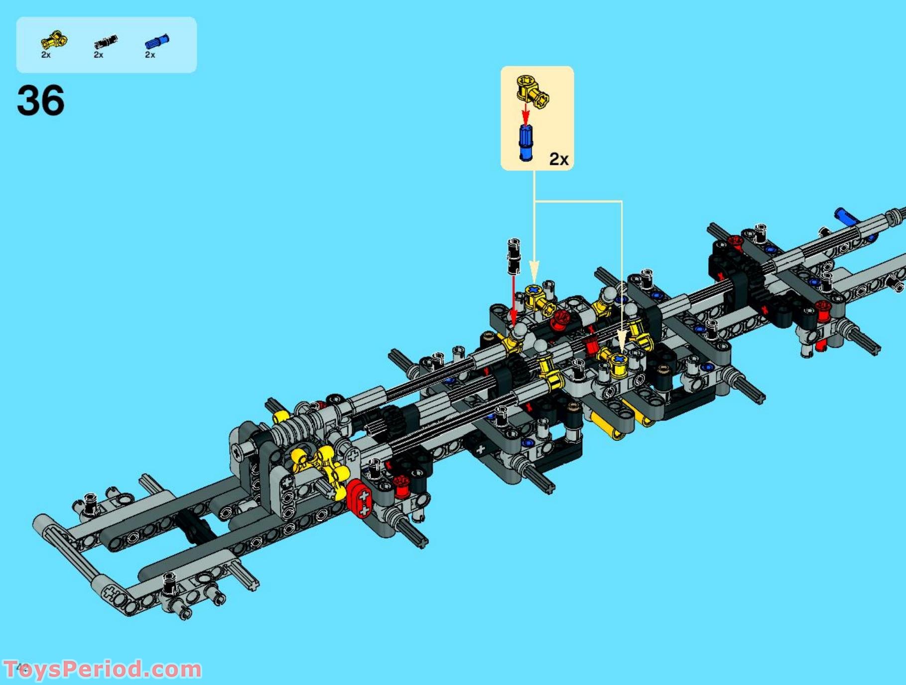 LEGO 8053 Mobile Crane Instructions and Parts List