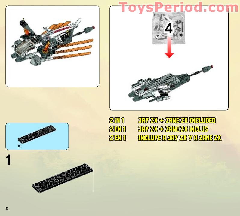 LEGO 9449 Ultra Sonic Raider Instructions and Parts List