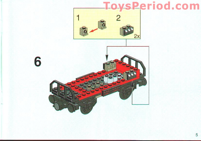 LEGO 10014 Caboose Instructions and Parts List
