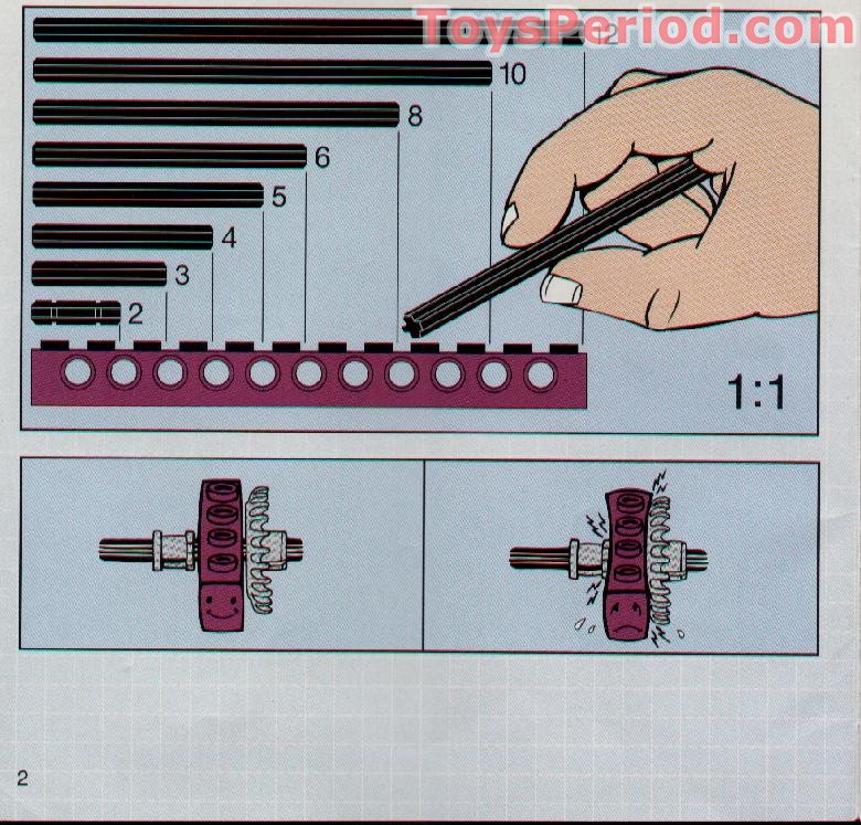 LEGO 2854 Bungee Chopper Instructions and Parts List