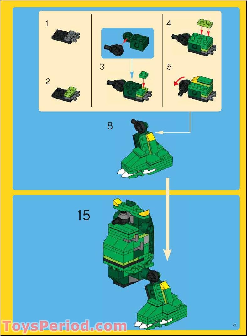 LEGO 4894 Mythical Creatures Instructions and Parts List