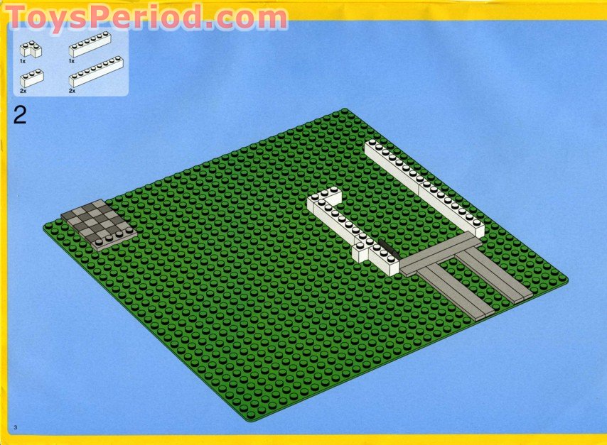 LEGO 4956 House Instructions and Parts List