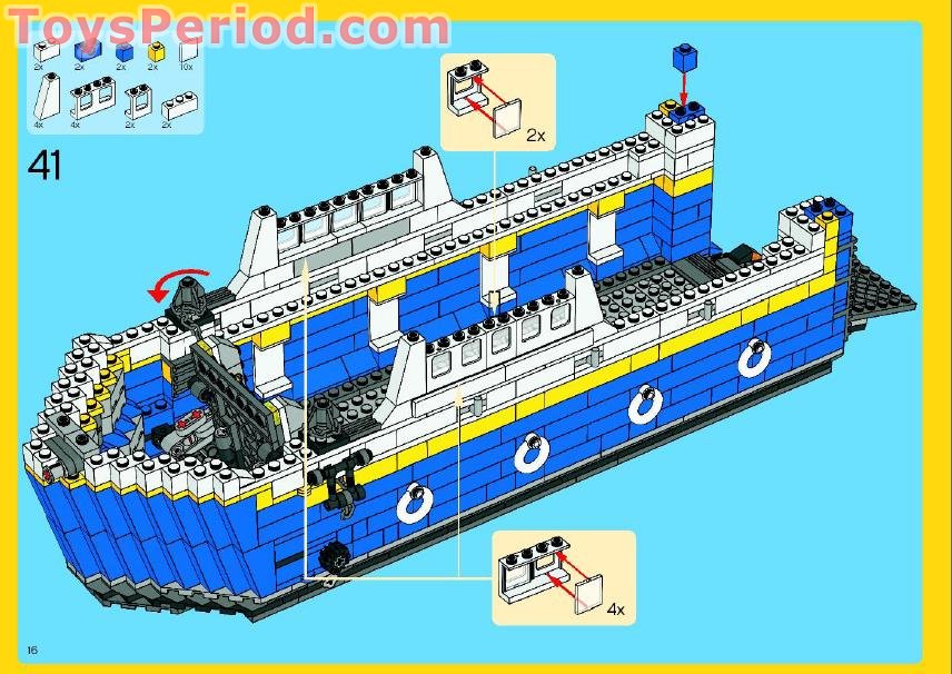 LEGO 4997 Transport Ferry Instructions and Parts List