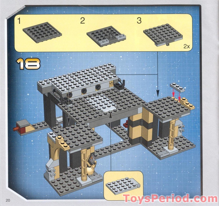 LEGO 4480 Jabba's Palace Instructions and Parts List