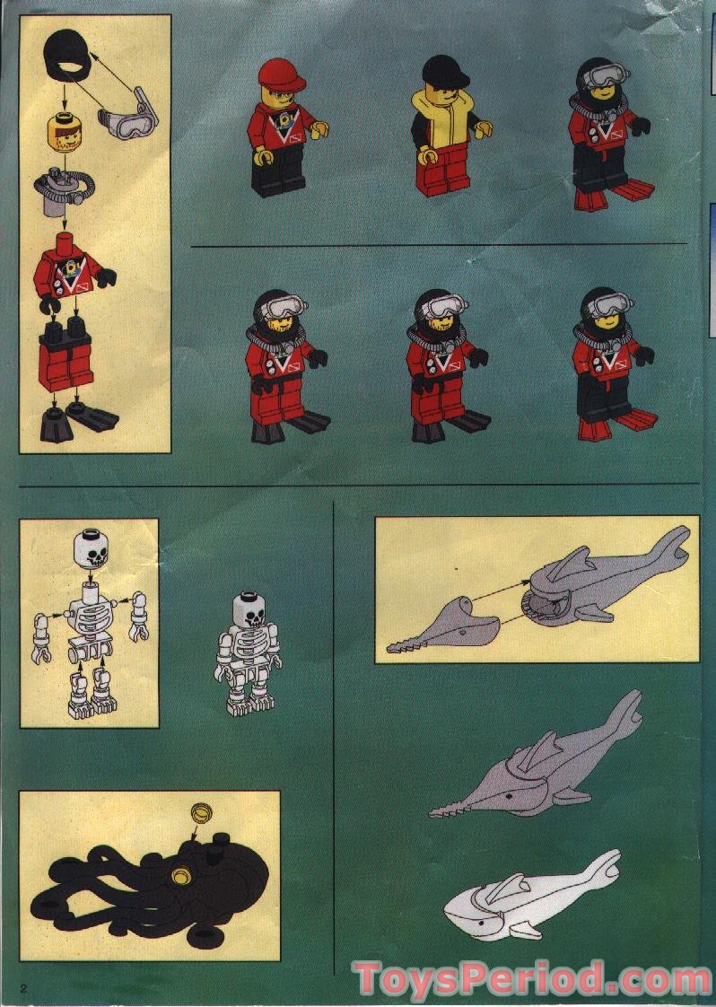 LEGO 6560 Diving Expedition Explorer Instructions and Parts List