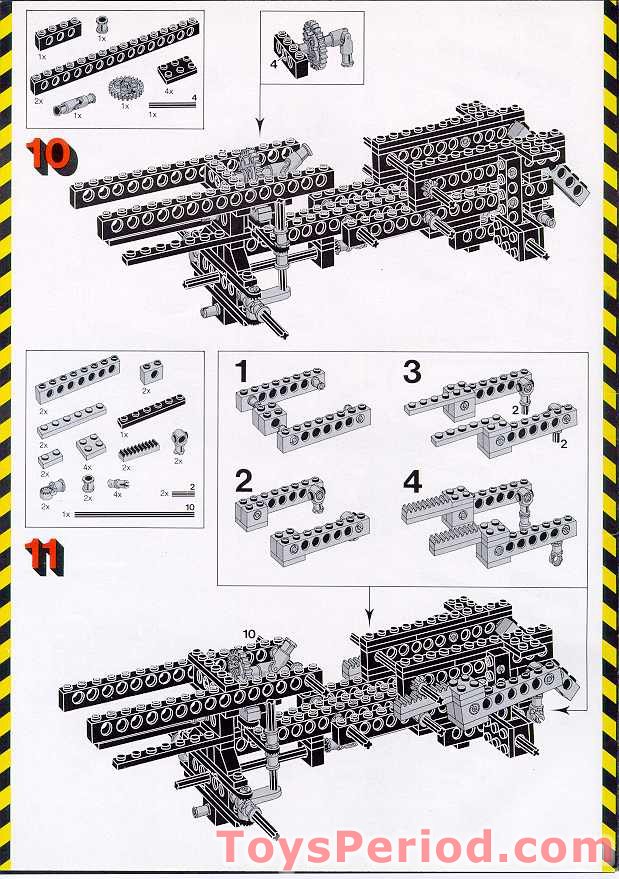 LEGO 8859 Tractor Instructions and Parts List