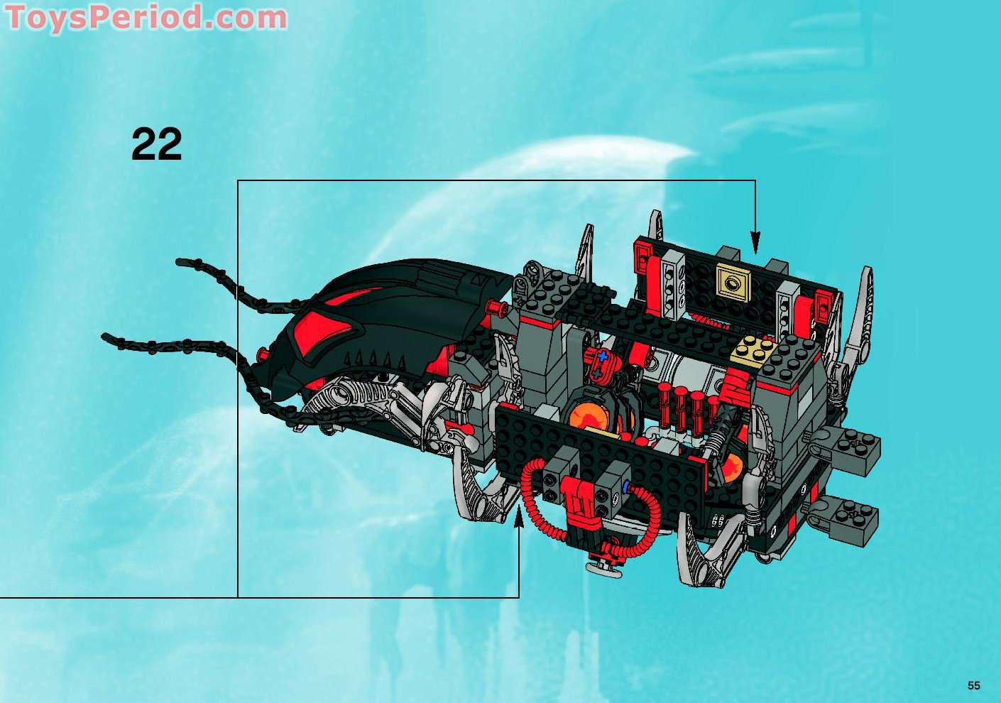 LEGO 8927 Toa Terrain Crawler Instructions and Parts List
