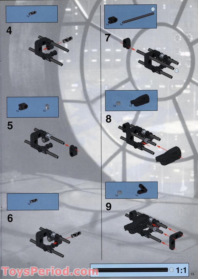 LEGO 8010 Darth Vader Instructions and Parts List