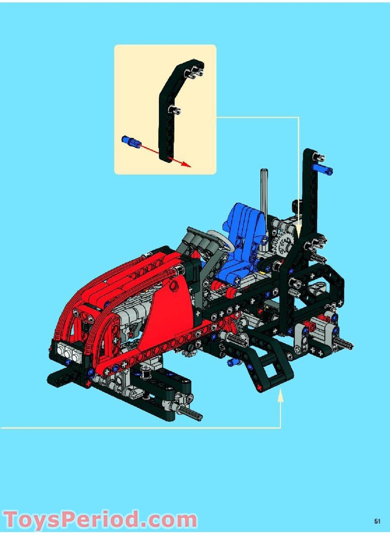 LEGO 8063 Tractor with Trailer Instructions and Parts List