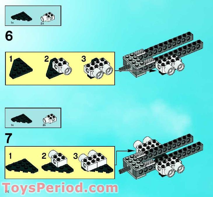 LEGO 8106 Aero Booster Instructions and Parts List