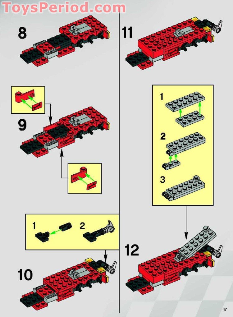 LEGO 8147 Bullet Run Instructions and Parts List
