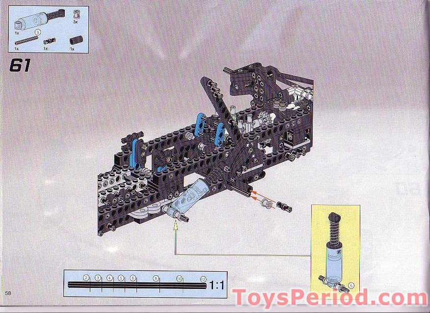 LEGO 8461 Williams F1 Team Racer Instructions and Parts List