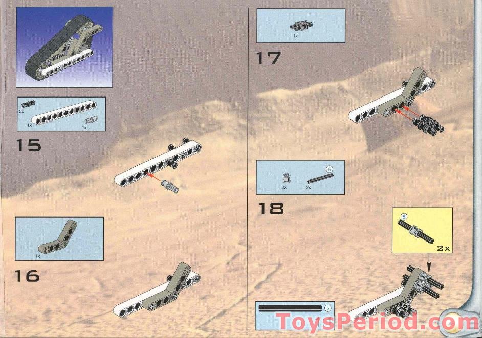 LEGO 8539 Manas Instructions and Parts List