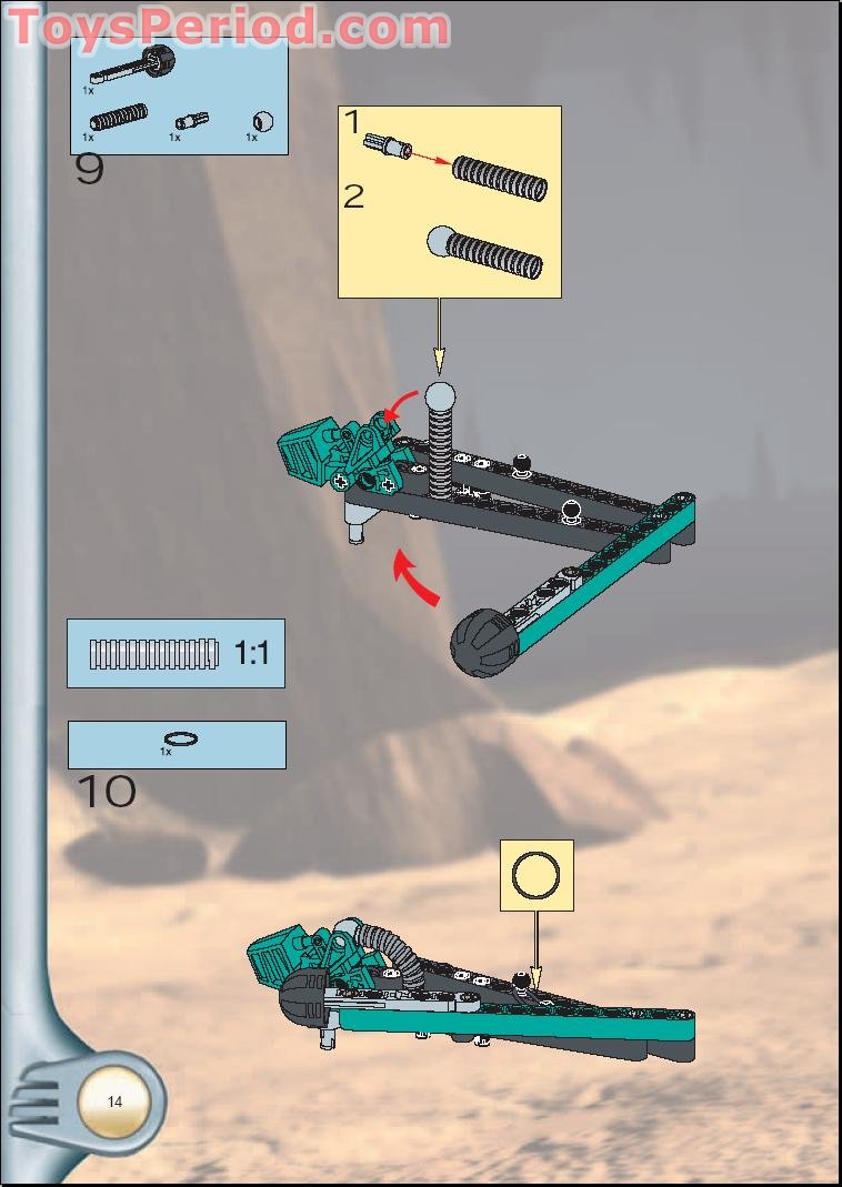 LEGO 8549 Tarakava Instructions and Parts List