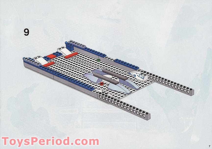 LEGO 3538 Snowboard Boarder Cross Race Instructions and Parts List