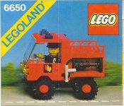 LEGO 6650 Fire and Rescue Van Instructions and Parts List