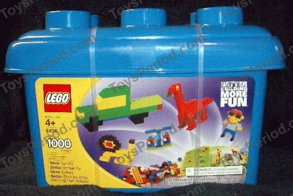 LEGO 4496-1 Fun with Building Tub Instructions and Parts List