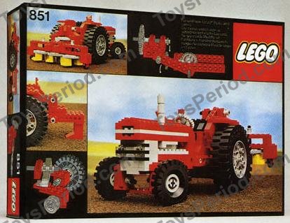 LEGO 851 Tractor Instructions and Parts List
