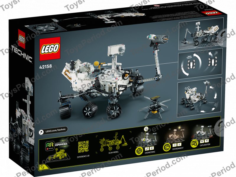 LEGO 42158 NASA Mars Rover Perseverance Set Parts List