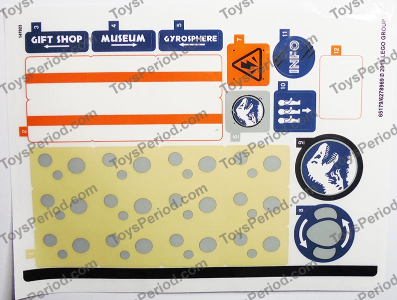 LEGO Sets with Part 75937stk01 Sticker Sheet for Set 75937 - (65179/ ...