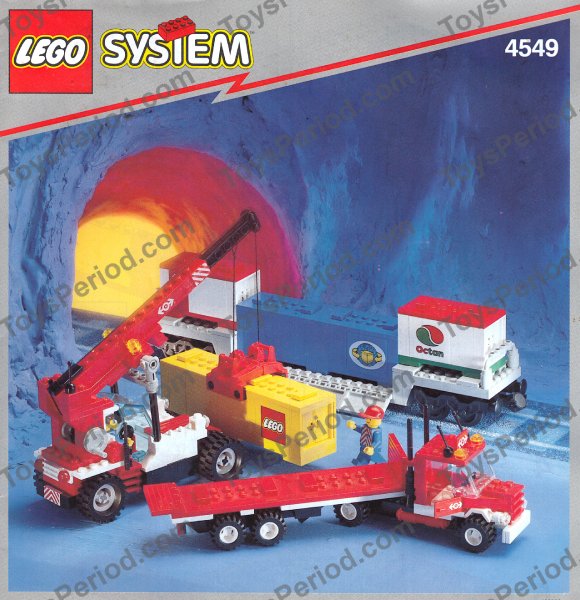Train Sets - LEGO 4549 Container Double Stack Vintage 1993 Train Load Set