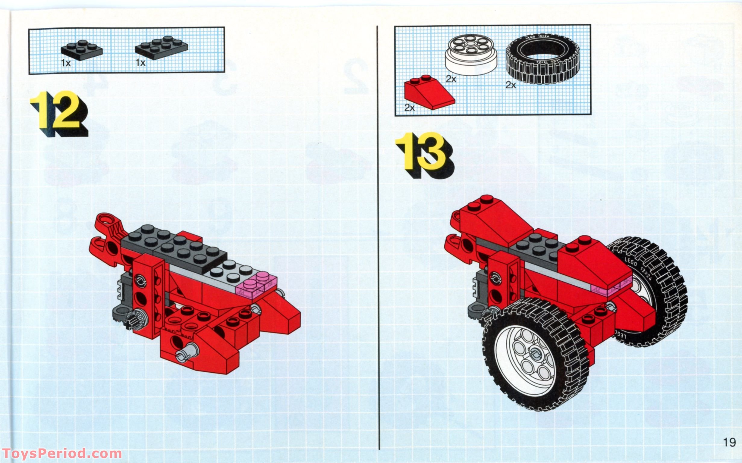 LEGO 8210 Nitro GTX Bike Instructions and Parts List