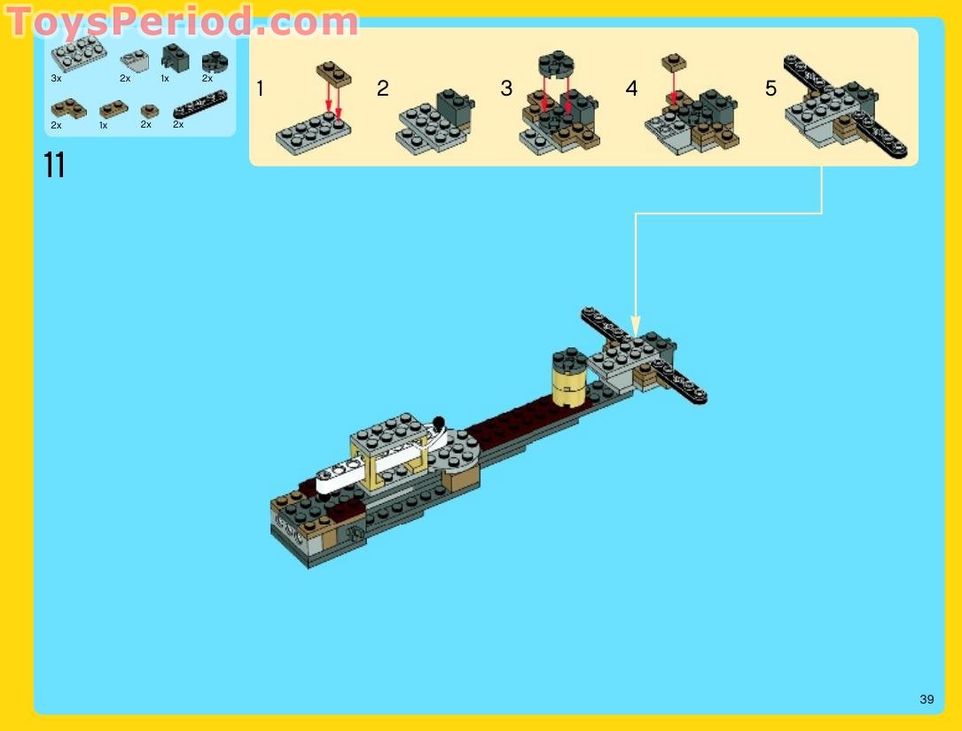 LEGO 10226 Sopwith Camel Instructions and Parts List