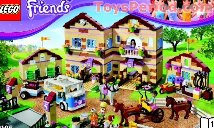 LEGO 3185 Summer Riding Camp Instructions and Parts List