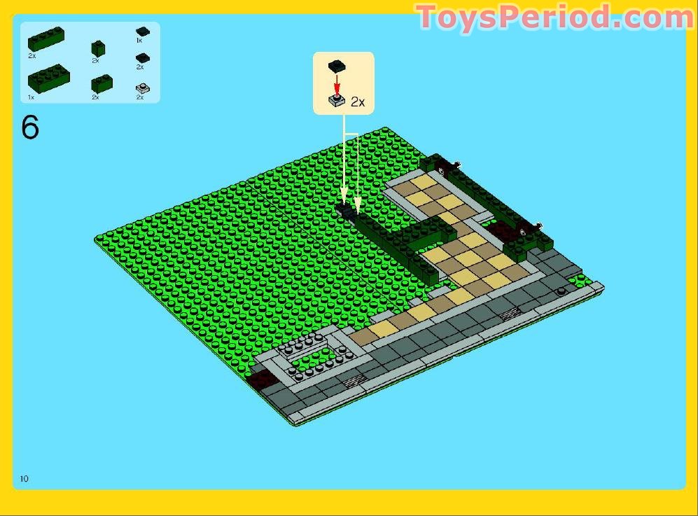 LEGO 10185 Green Grocer Instructions and Parts List