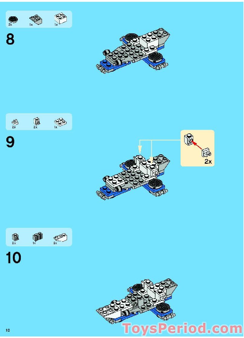 LEGO 10191 Star Justice Instructions and Parts List