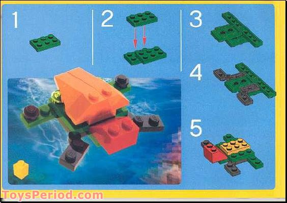 LEGO 3223 Dixan Soap Promotional Set, Orange Fish Instructions and ...