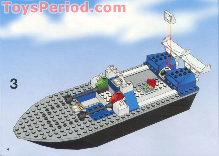 LEGO 4669 Turbo-Charged Police Boat Instructions and Parts List