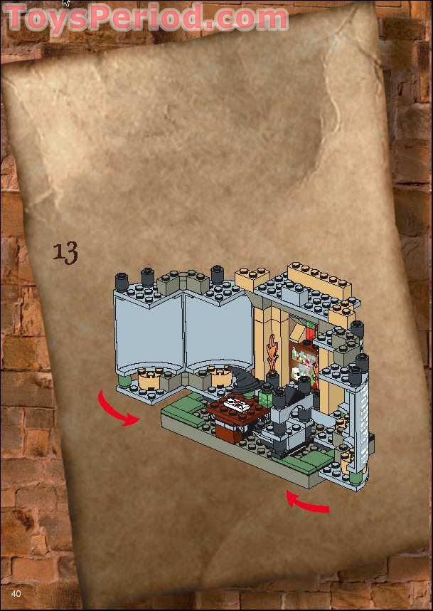 LEGO 4729 Dumbledore's Office Instructions and Parts List