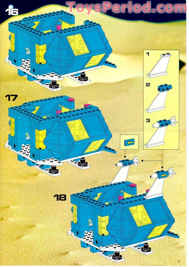 LEGO 6985 Cosmic Fleet Voyager Instructions and Parts List