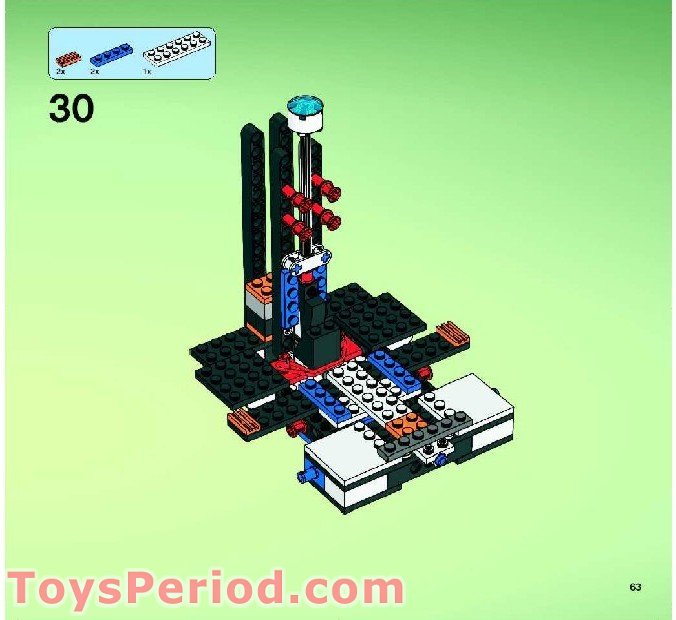 LEGO 7644 MX-81 Hypersonic Operations Aircraft Instructions and Parts List