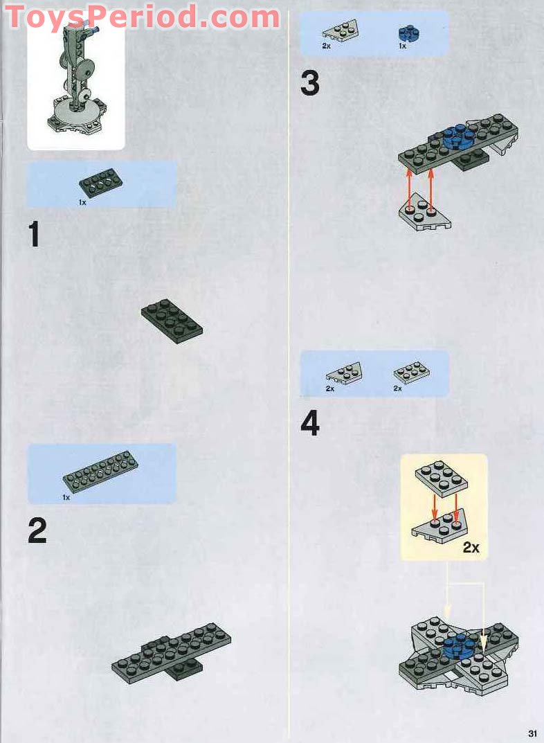 LEGO 7671 AT-AP Walker Instructions and Parts List